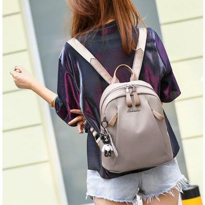 Women Fashion Nylon Gray Backpack on Luulla