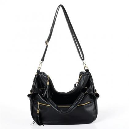 Tassel Large Capacity Shoulder Bag Handbag on Luulla