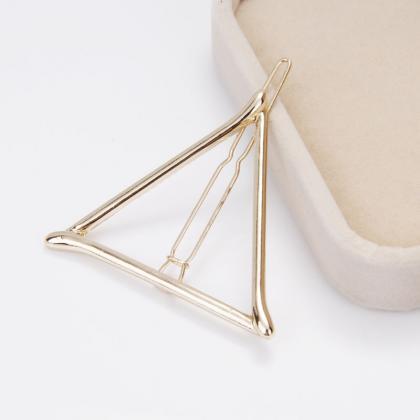 Hollow Out Geometric Triangle Hairpin on Luulla