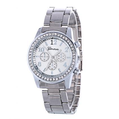 Fashion Alloy Strap Crystal Watch on Luulla