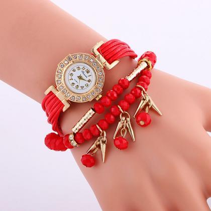 Classic Small Dial Beads String Watch on Luulla