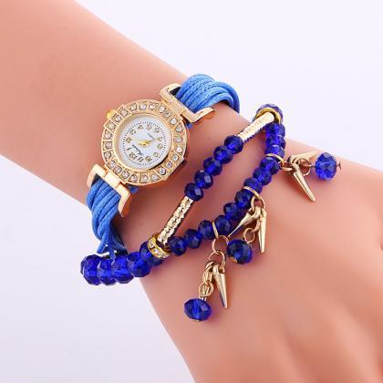 Classic Small Dial Beads String Watch on Luulla