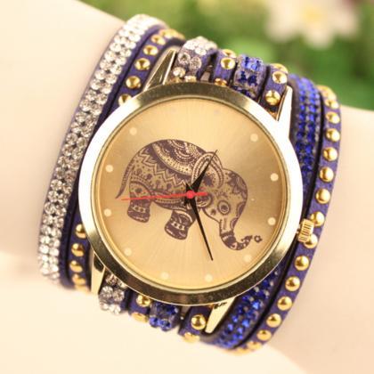 Style Elephant Print Watch on Luulla