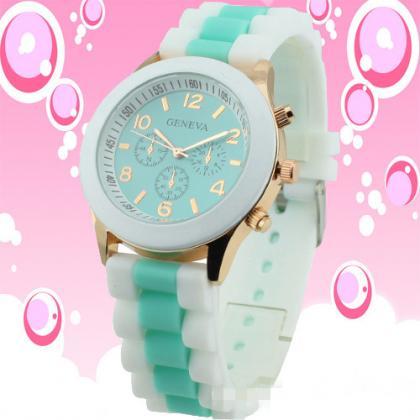 Fashion Three Eyes Silica Gel Watch on Luulla