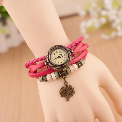 Retro Blessing Tree Multilayer Watch on Luulla