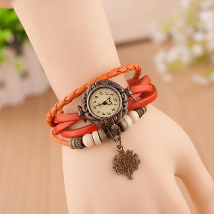 Retro Blessing Tree Multilayer Watch on Luulla