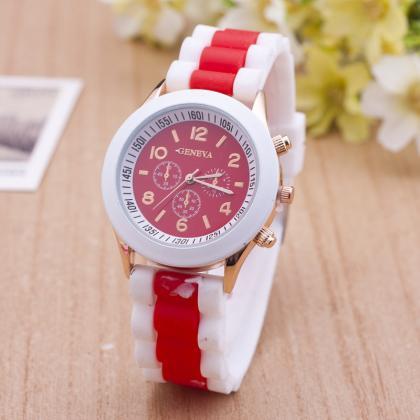 Double Color Silicone Fashion Watch on Luulla