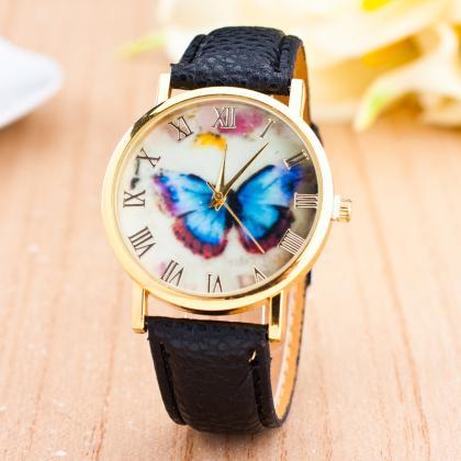 Romantic Butterfly Print Watch on Luulla