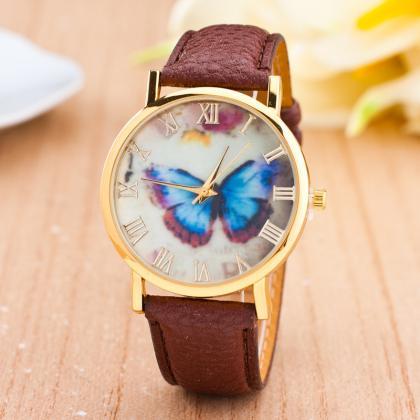 Romantic Butterfly Print Watch on Luulla