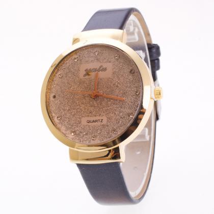 Frosting Crystal Lady's Quartz Watch on Luulla
