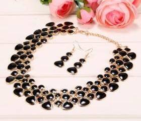 Stylish Women Necklace Earring Set Wedding Party Jewelry Sets on Luulla