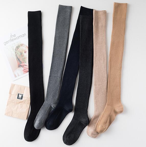 Stretched Wool Knee-high Socks on Luulla