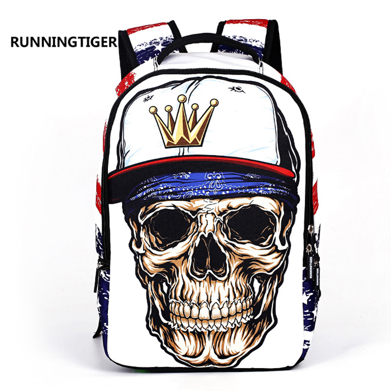 Halloween Style Skull Printing Backpack on Luulla
