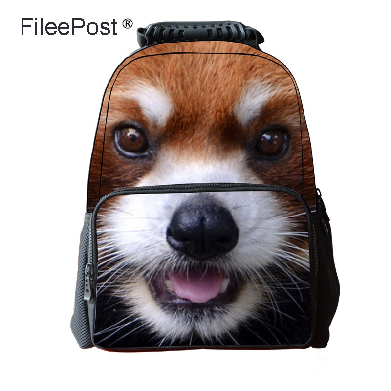 3d Animal Pattern Zipper Backpack on Luulla