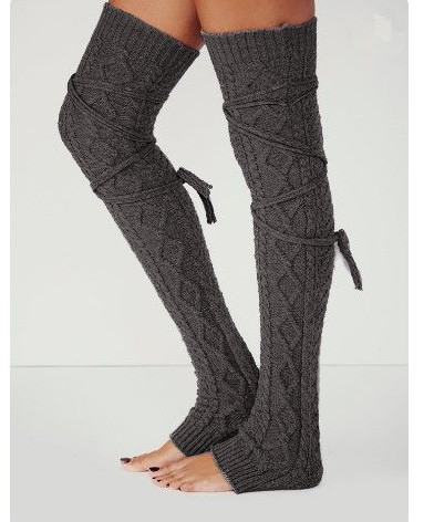 Style Pure Color Knee-high Socks on Luulla