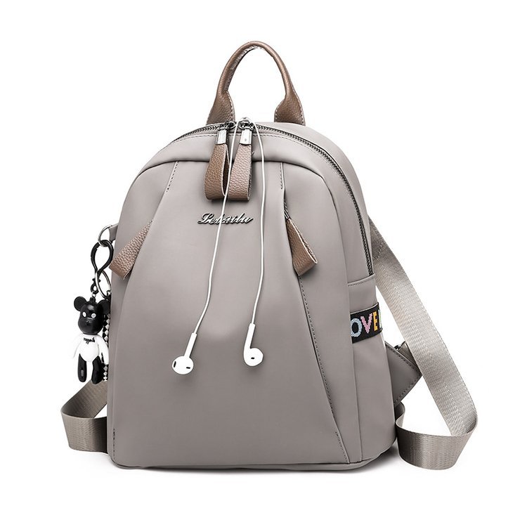Women Fashion Nylon Gray Backpack on Luulla