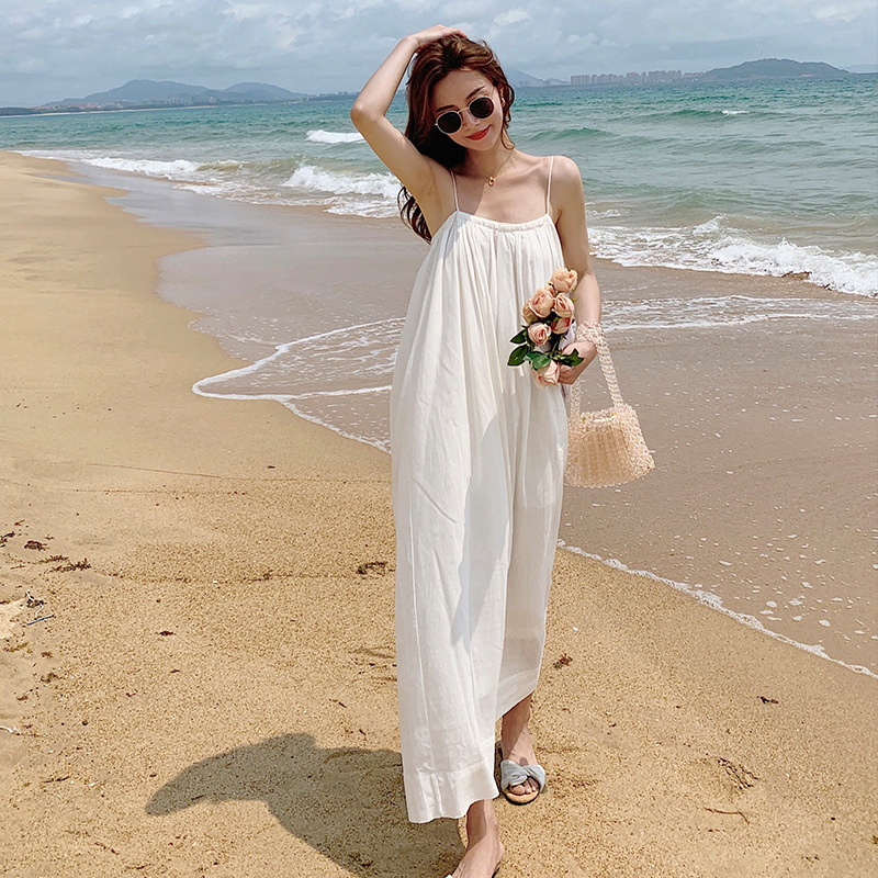 Open Back Beach Bohemian Long Dress on Luulla