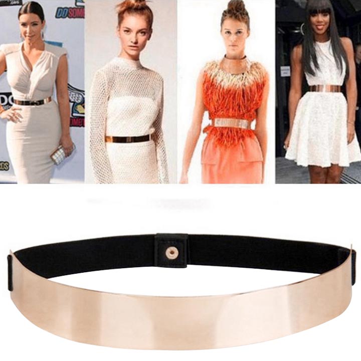 Women's Elastic Metal Waist Belt on Luulla