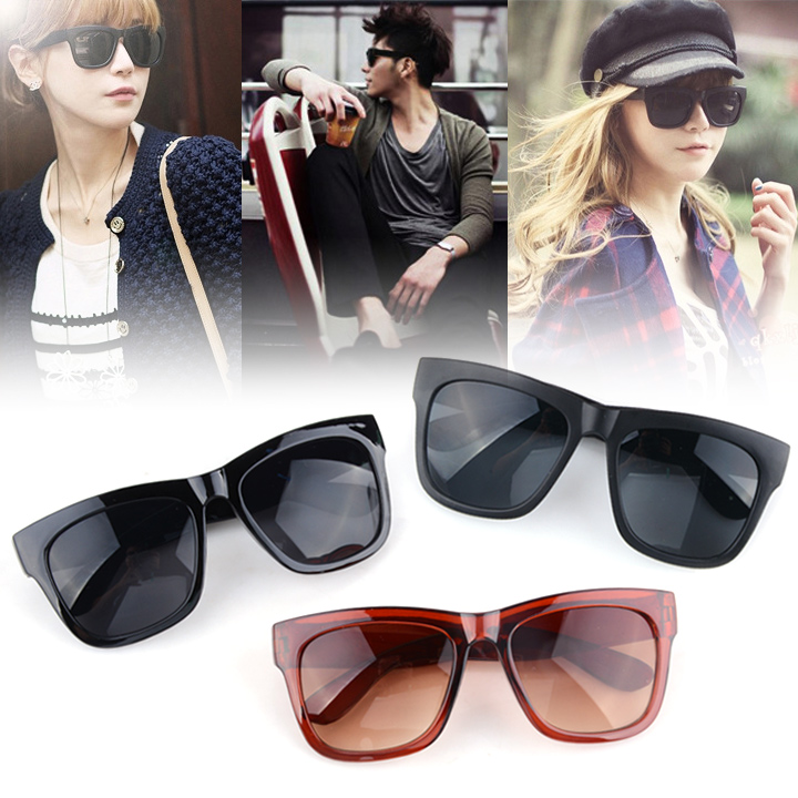 Cool Black Glasses Unisex Eyeglasses on Luulla