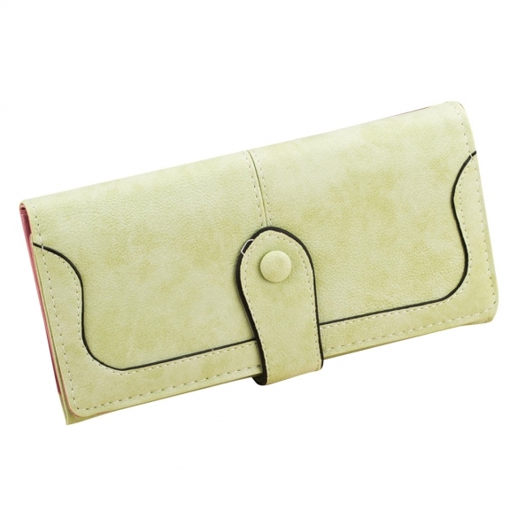 Fashion Women Matte Foldable Organizer Wallet Card Holder Long Purse on ...