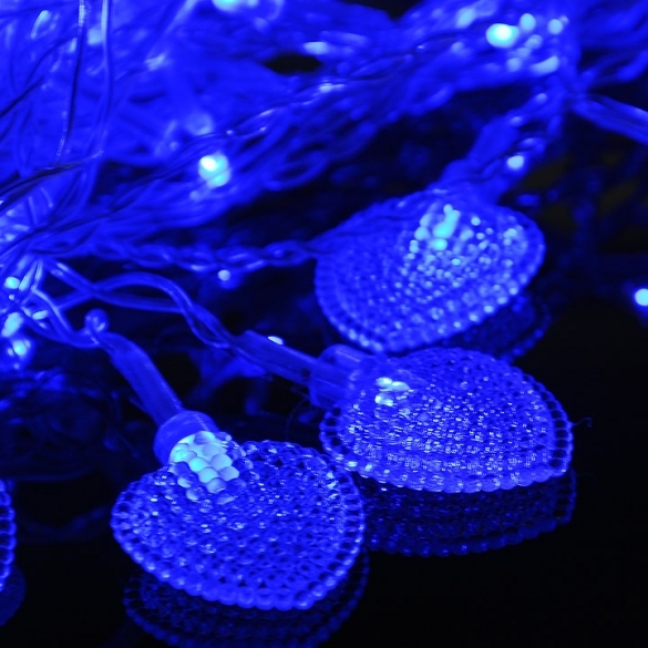 Beautiful Colorful 128 Led String Fairy Heart Lights 3m on Luulla