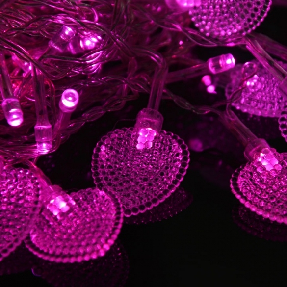 Beautiful Colorful 128 Led String Fairy Heart Lights 3m on Luulla