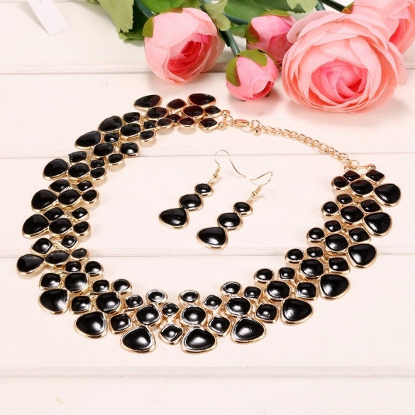 Stylish Women Necklace Earring Set Wedding Party Jewelry Sets on Luulla