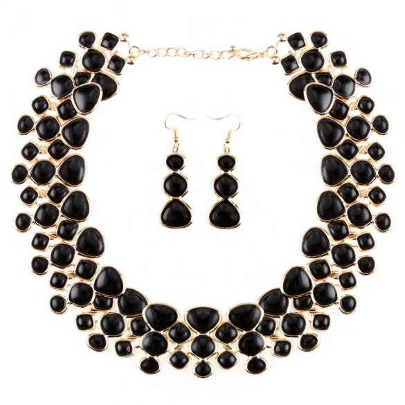 Stylish Women Necklace Earring Set Wedding Party Jewelry Sets on Luulla