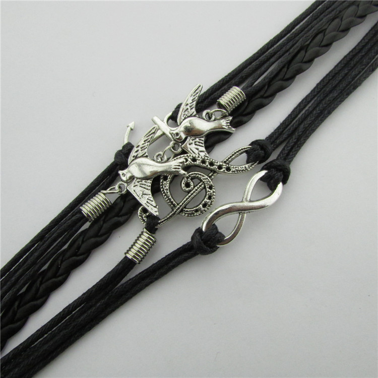 Anchor Dove Eight Wax String Fashion Bracelets on Luulla