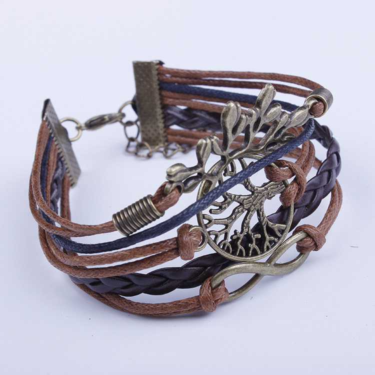 Life Tree Leaves Handmade Diy Bracelet on Luulla