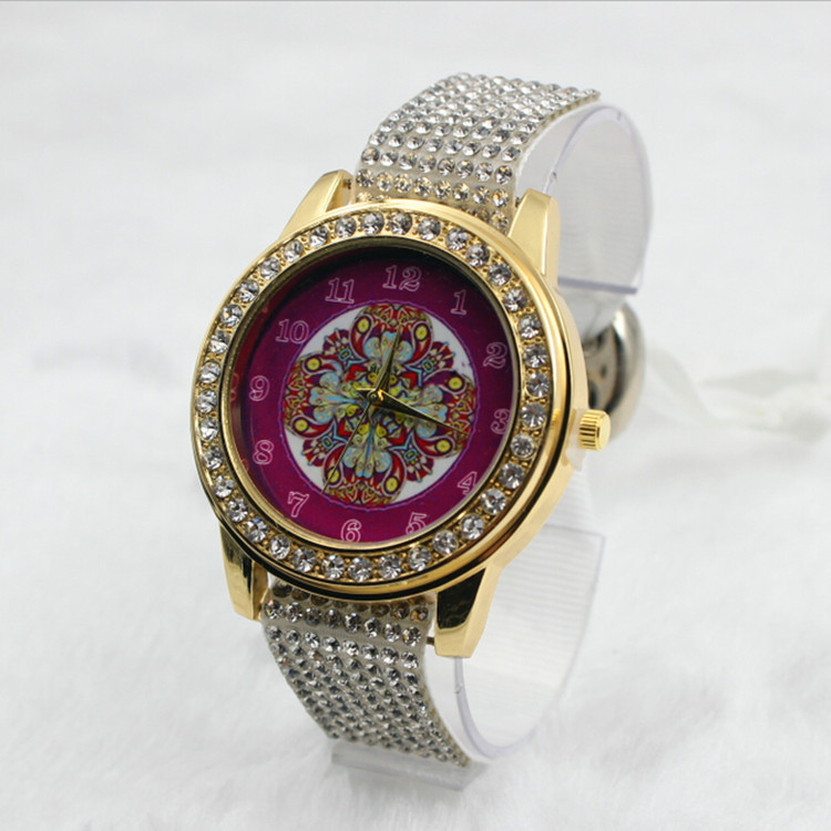 Crystal Print Colorful Watch on Luulla