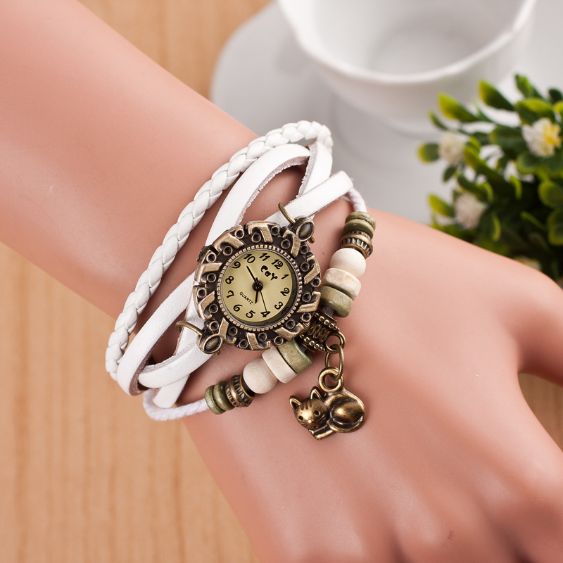 Cute Cat Multilayer Bracelet Watch on Luulla