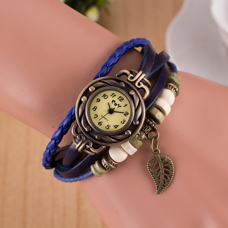 Hollow Out Leaf Multilayer Watch on Luulla