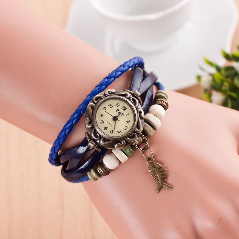 Retro Style Fish Bone Watch on Luulla