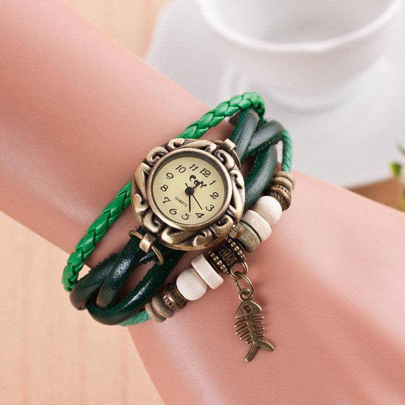 Retro Style Fish Bone Watch on Luulla