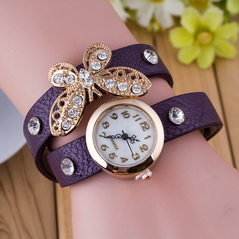 Crystal Butterfly Bracelet Watch on Luulla