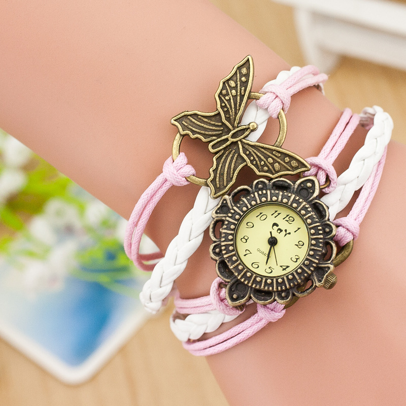 Butterfly Diy Woven Bracelet Watch on Luulla