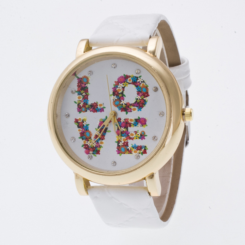 Flowers Love Crystal Dial Watch on Luulla
