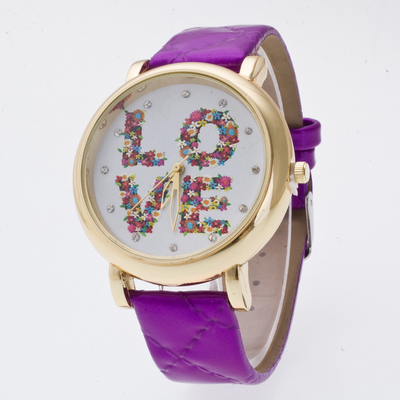 Flowers Love Crystal Dial Watch on Luulla
