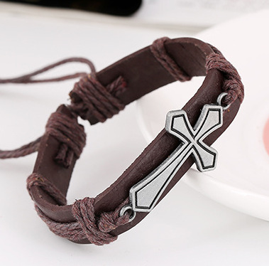 Personality Cross Woven Bracelet on Luulla
