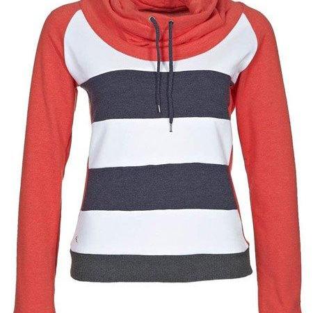 Drawstring Striped Short Womens Hoodie on Luulla