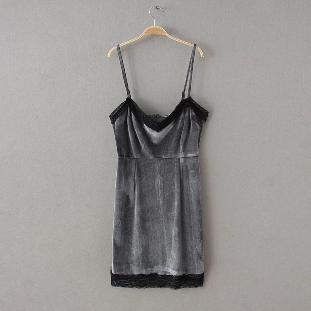 Fashion Condole Belt V-neck Lace Dress on Luulla