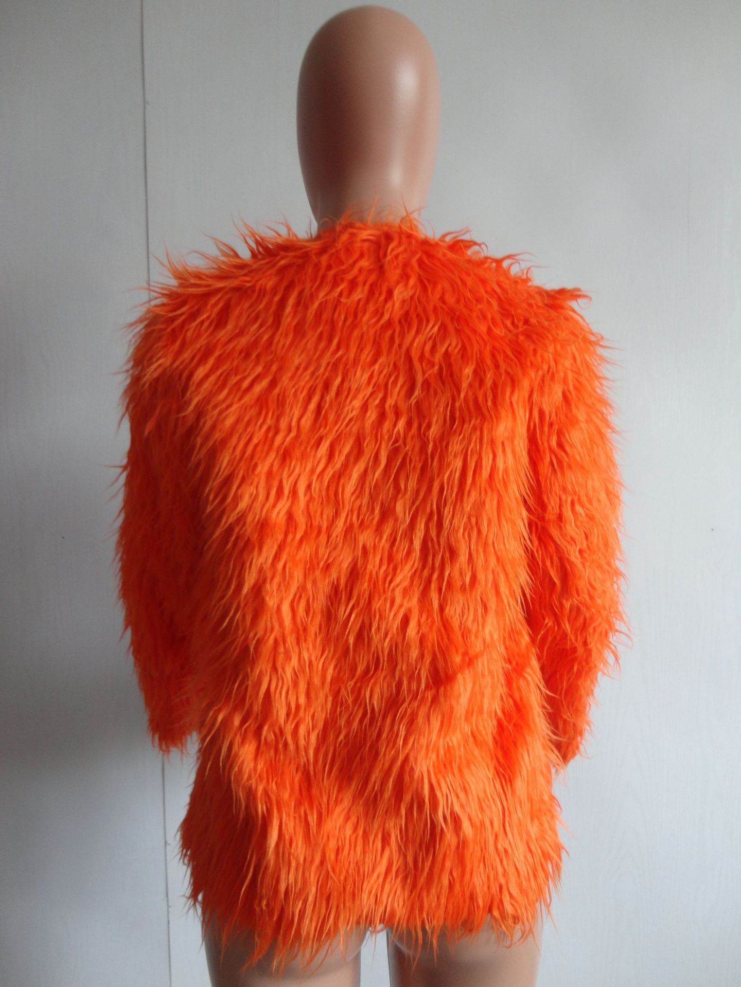 Warm Faux Fur Short Red Coat Outwear on Luulla