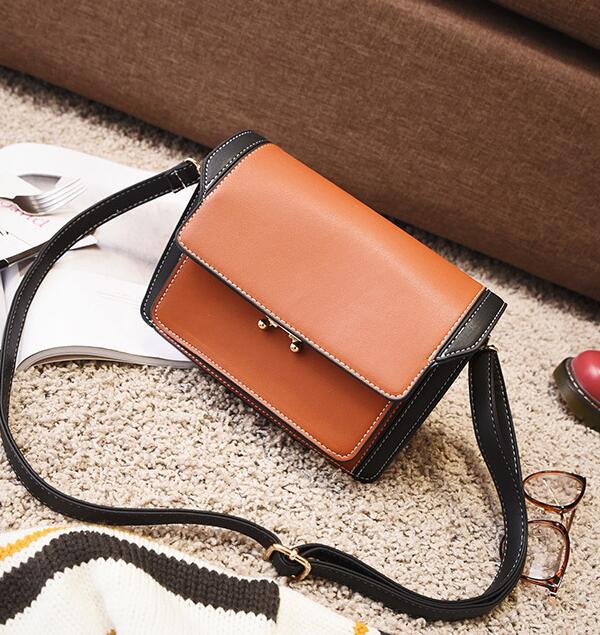 Korean Style Color Block Multi-storey Crossbody Bag on Luulla