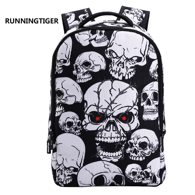 Halloween Style Skull Printing Backpack on Luulla