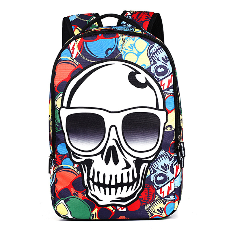 Halloween Style Skull Printing Backpack on Luulla