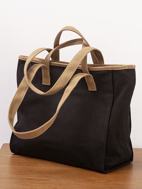 Original Contrast Color Canvas Bag on Luulla