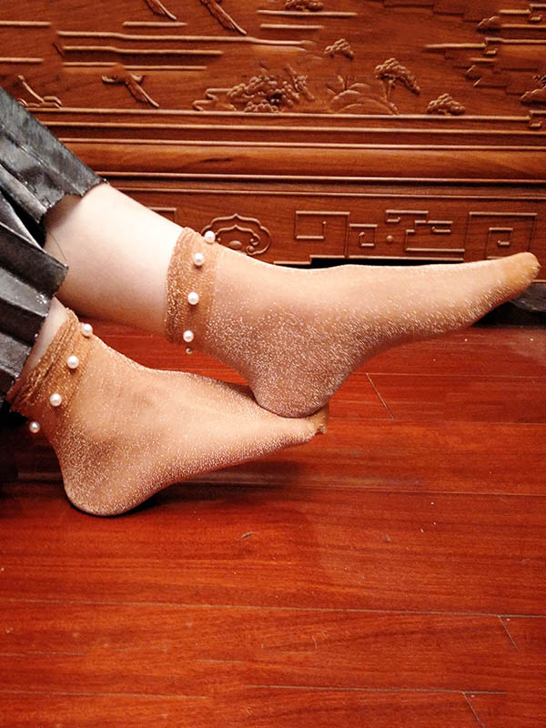 Yellow Original Urban Beaded Socks Accessories on Luulla