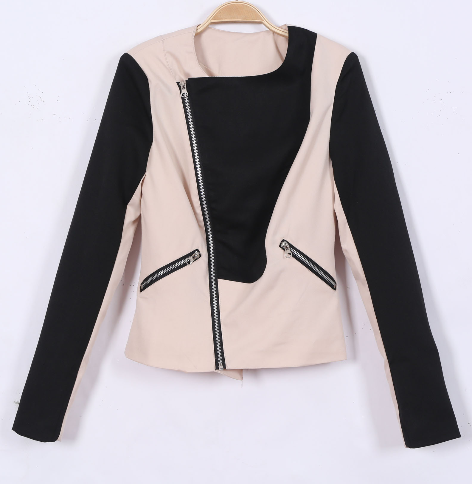 Turn Down Collar Slimming Short Jacket Coat on Luulla