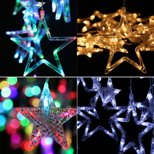 Homdox Waterproof Home Outdoor Christmas Holiday Led Hanging Star ...